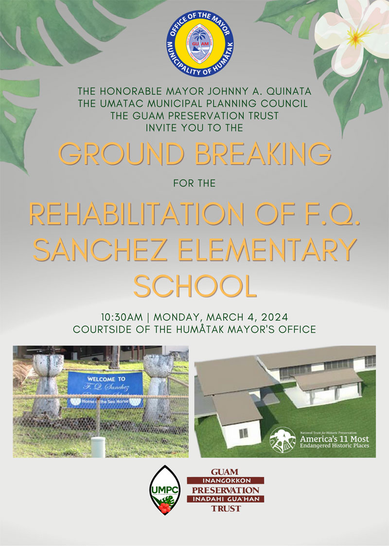 Ground Breaking for the Rehabilitation of F.Q. Sanchez Elemantry School ...